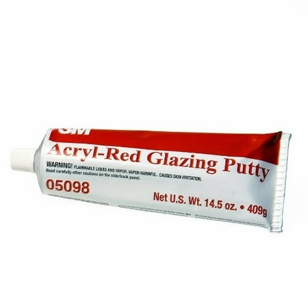 3M 05098 Acryl-Red Glazing Putty Tube - 14.5 oz. - Walmart.com