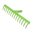 Supvox Carbon Steel Garden Rake, Green, Sturdy Teeth, Ideal for Soil ...