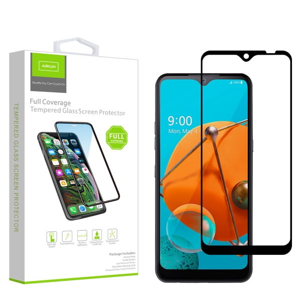 LG K51 / LG Reflect Screen Protector FULL COVERAGE Tempered Glass Film ...