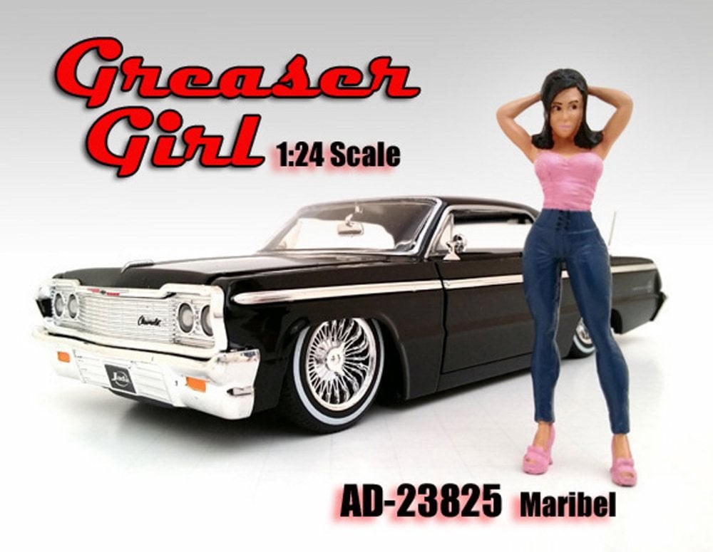 Greaser Girl Maribel Figure, Pink - American Diorama Figurine 23825 - 1 ...