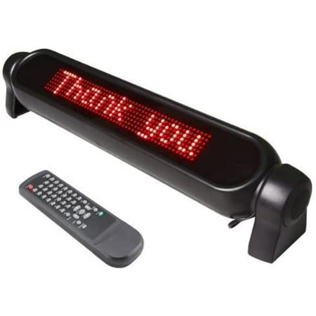 uertd Digital Car Message Moving Scrolling Sign Display 12V LED Light ...