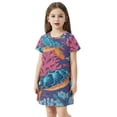BZSMCE Short Sleeve dress Dress Casual Cotton Dresses-Sea ??turtle ...