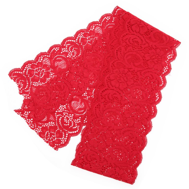 Black And Red Lace Ribbon