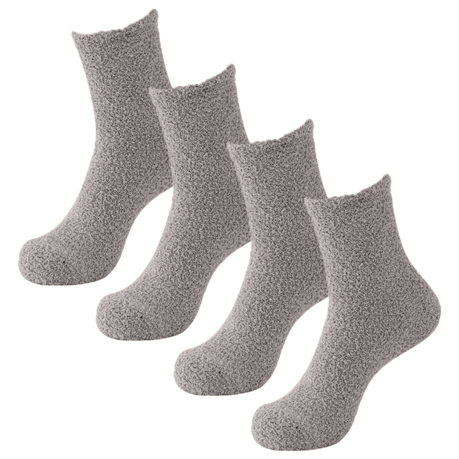 Click here for Zicth Clearance Socks Fuzzy Socks 2 Pairs Cozy Sli... prices