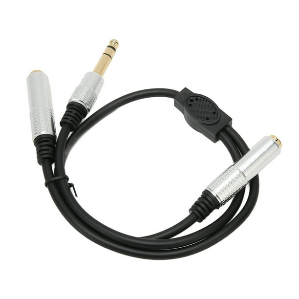 Inch Sound Splitter Cable,6.35mm to Dual 6.35mm Dual Y Splitter Cable ...