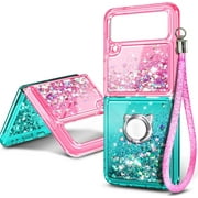 Pink Glitter Flip Phone