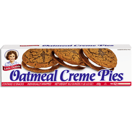 Little Debbie Oatmeal Creme Pies 2 Count Box (2 Boxes) 16.2 OZ ...