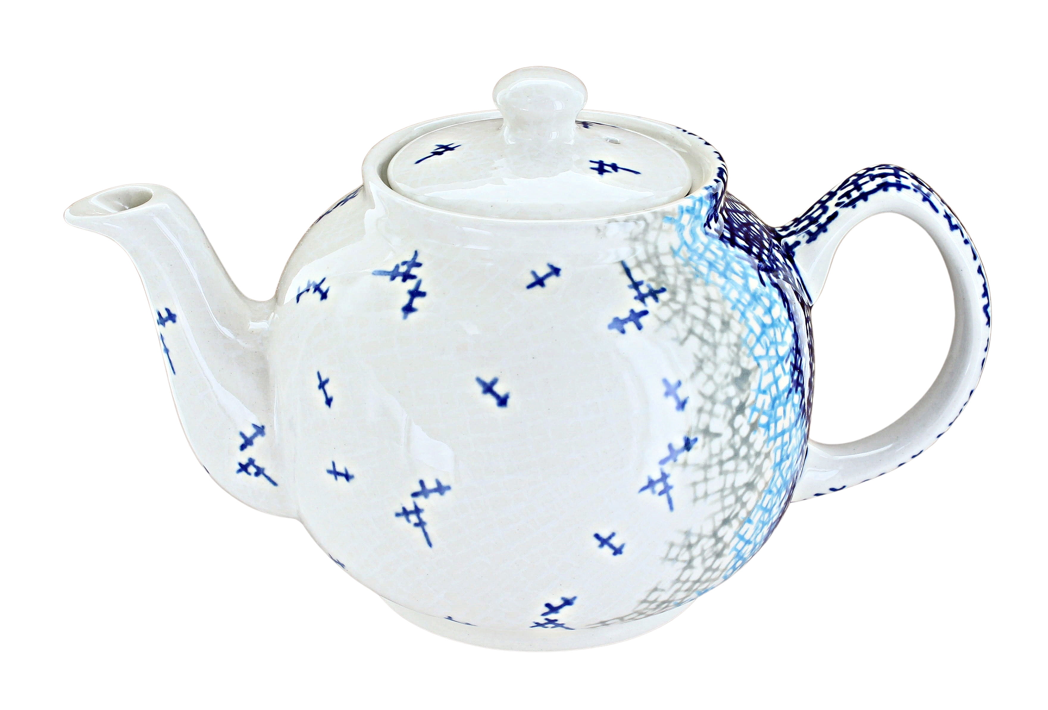 Blue Rose Polish Pottery Unity Medium Teapot - Walmart.com