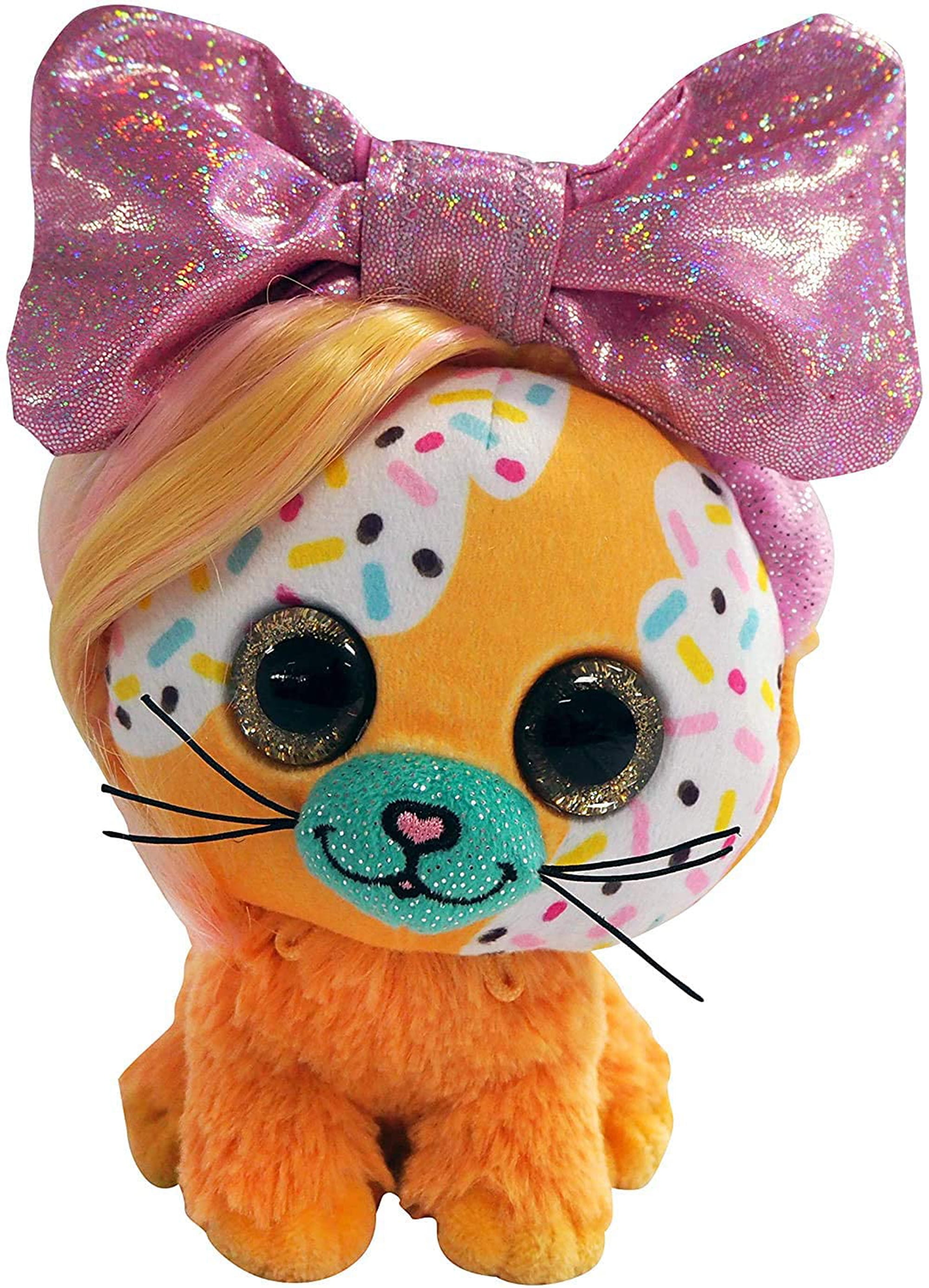 Little Bow Pets 6" Butterscotch Bow Cat Plush Toy - Walmart.com