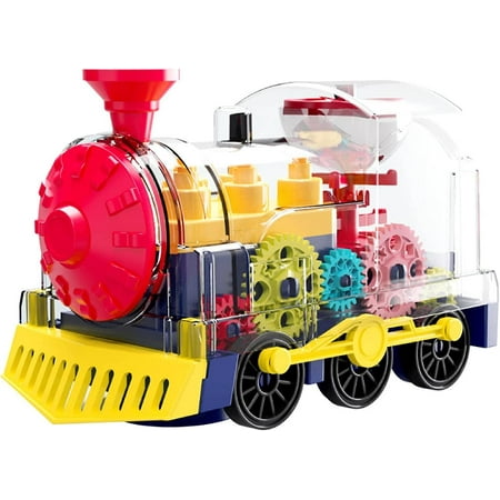Gear Toy Train Stem Educational Train, Flashing Light Up And Music ...