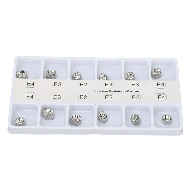 Corona dental de metal NikouMX 12 piezas Coronas protectoras de metal ...