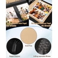 Leather Photo Album 4x6 100 Photos, Photo Album Book with 25 Pages and ...