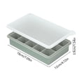 Eolstice Silicone Ice Mold Tray, Large 15-Cube Freezer Molds with Lid ...