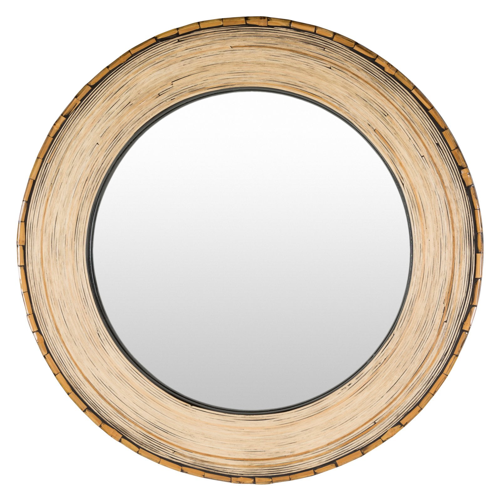 Surya Woodlands Round Mirror - 31W x 31H in. - Walmart.com