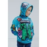 Minecraft Creeper Zombie Steve Little Boys Fleece Pullover Hoodie ...