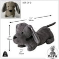 Daschund Puppy Dog Door Stoppers, Set of 2, Weighted, Floppy Ears ...