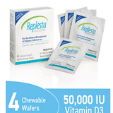 Replesta Cholecalciferol Vitamin D Deficiency Chewable Wafers, Orange ...