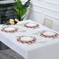 15.4 Inch Round Placemats Set of 6 Washable Heat Resistant Placemats ...
