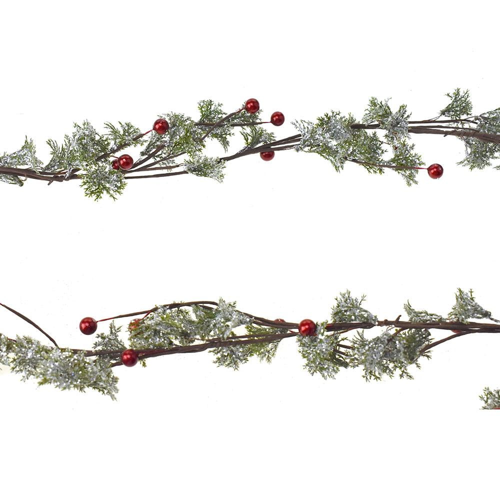Frosted Berry Branch Christmas Garland, 5-Feet - Walmart.com