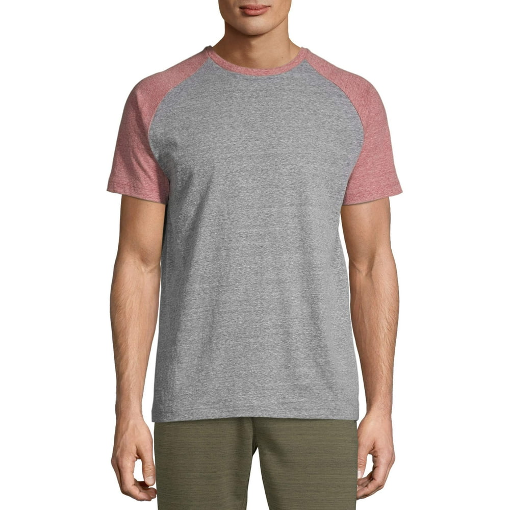 GEORGE - George Men's and Big Men's Raglan Ringer Tee, Up To Size 3XL ...