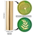 1 pc Brass Stamp Head For Wax Seal Stamp Golden Leaf Pattern 60x15mm ...