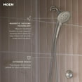 Engage Chrome Magnetix Six-Function 5.5-Inch Wide Handheld Shower Head ...