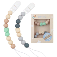 Crushed Crystal Ribbon Pacifier Clip - Walmart.com