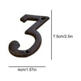 3 Inch House Number, Home Address Number, Vintage Cast Iron Home Number ...