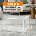 Free Shipping! Shoe Storage Box Containers Clear Sneaker Box Plastic ...