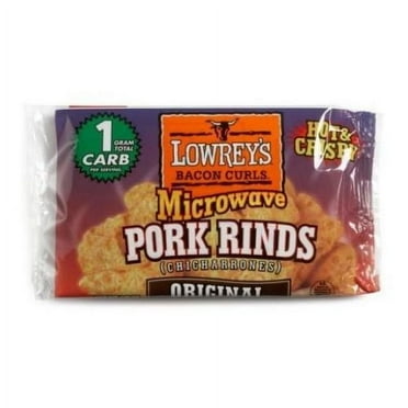 Lowrey's Bacon CurlsTRDN Microwave Pork Rinds (Chicharrones), Original ...