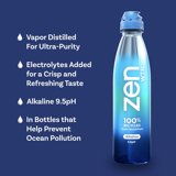 ZenWTR Ultra-Pure Vapor Distilled Alkaline Water, 23.7 Oz Pack of 12, 9 ...
