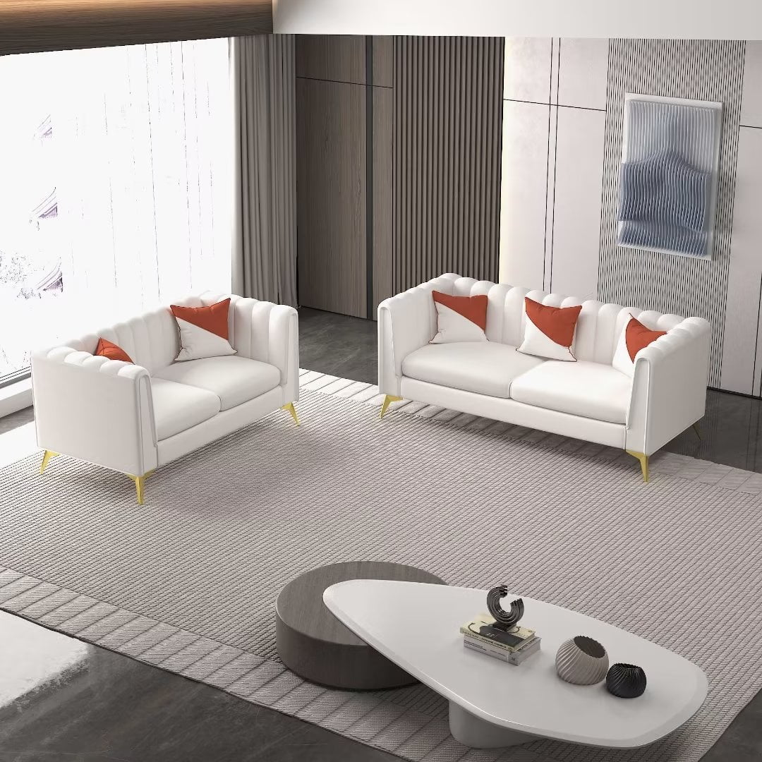 Accent Sofa Couch Set, 3+2 Modern Contemporary Sofa Set with Deep ...