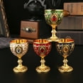 2Pcs 30ml Wine Glasses Vintage Medieval Goblet Drinking Glass Drinking ...