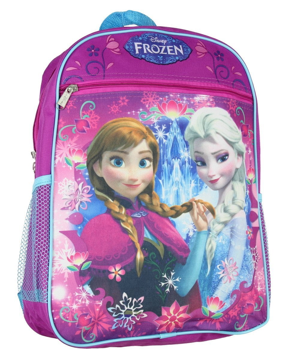 Frozen Princess Elsa and Anna 15 School Backpack - Walmart.com
