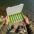 6.9x4.1x0.8 Inch Fishing Tackle Box Super Slim Fishing Box - Hooks ...