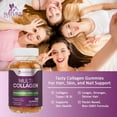 Collagen Gummies with Biotin - Hydrolyzed Collagen Peptides Supplement ...