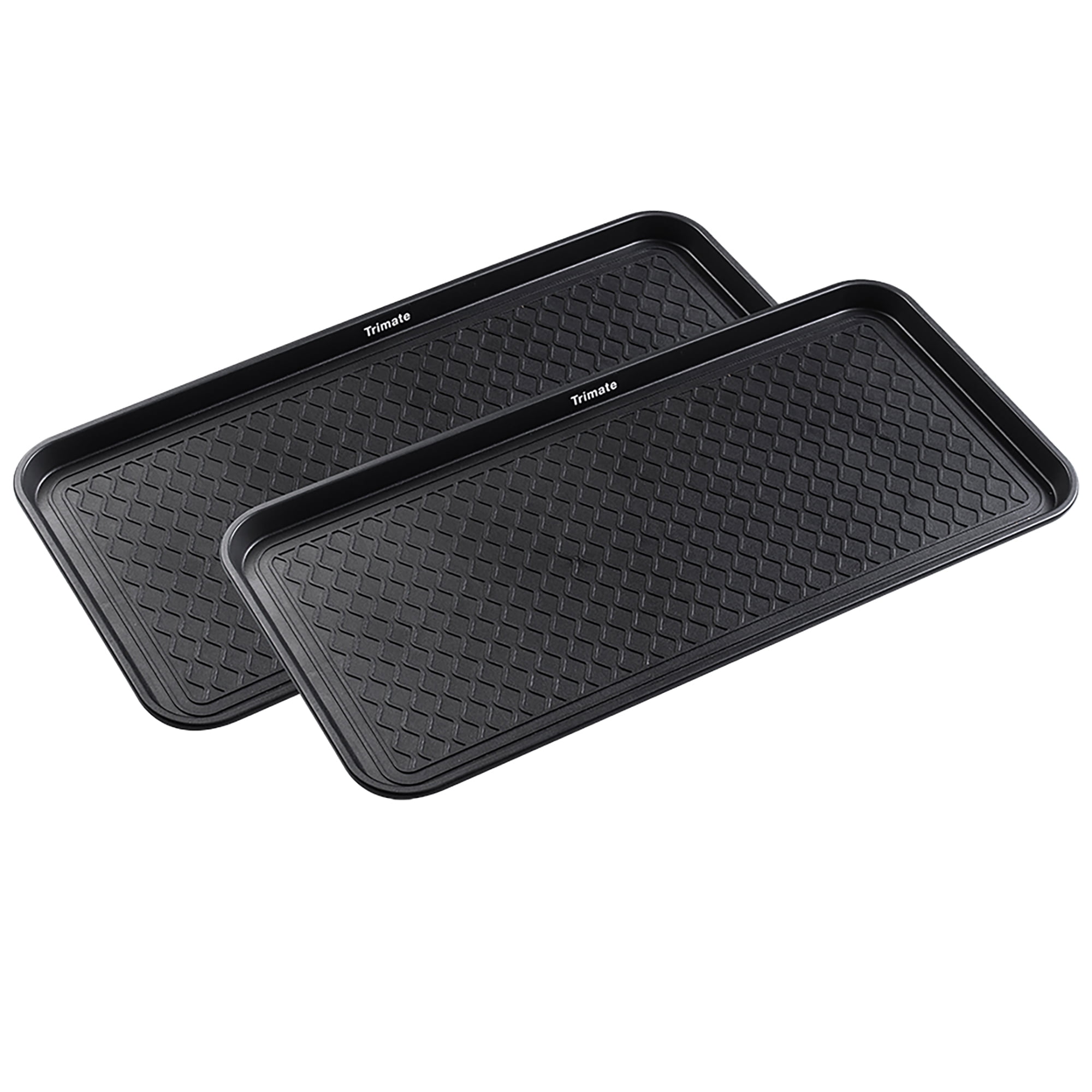 All Weather Boot Tray, 2 Pack by Trimate -Water Resistant Plastic ...