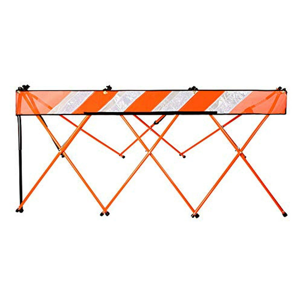 Flex-Safe FS-BN2 Type 1 Folding Safety Barricade, 7 Feet, Safety Orange ...