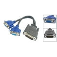 DMS-59 Pin Male to Dual VGA Female Y Splitter Video Card Adapter Cable ...
