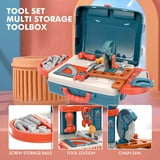 Kids Tool Set with Drill - 34 PCS Pretend Play Toolbox for Boys Ages 3 ...