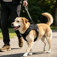 CHENjy Dog Harness with Handle and Pocket, Reflective No Pull Dog Vest ...