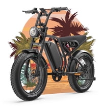 Bluvall SU8 PRO Electric Bike, Peak 1500W 35MPH 20" Fat Tire Mountain ...