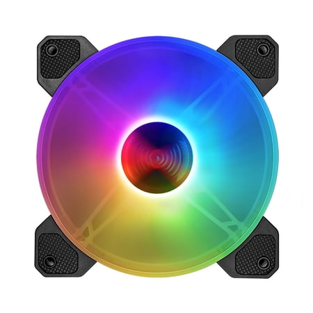 Amdohai RGB Crate Fan 120mm Desktop Computer Cooling Fan Illusion ...