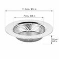 4Pcs Kitchen Sink Strainer, Stainless Steel Sink Drain Strainer with ...