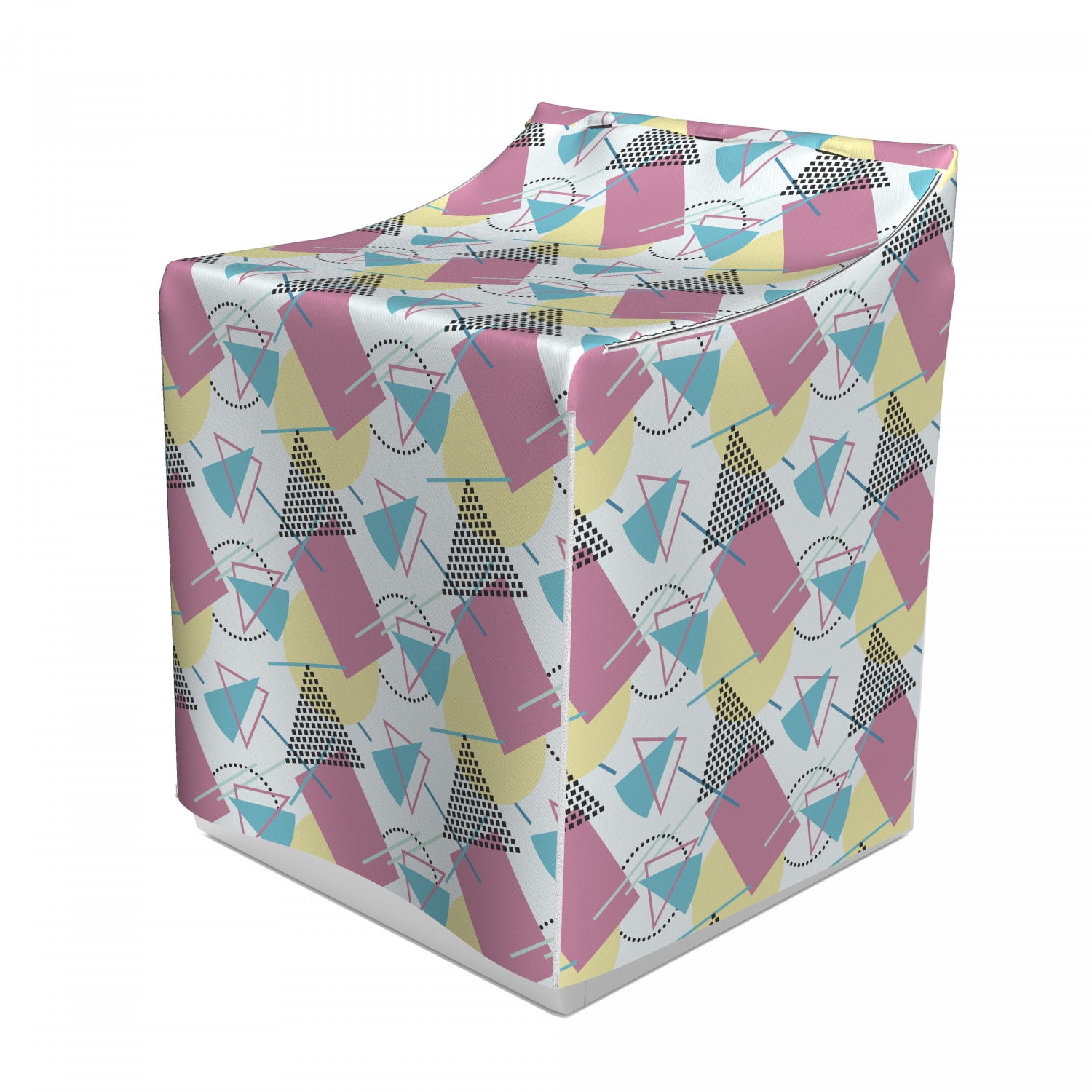 Retro Washer Cover, Pastel Colored Funky Geometrical Shapes from ...