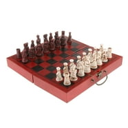 Medieval Chess and Checkers Game Set, Handpainted Chessmen and Black ...