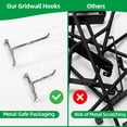 4 Inch Gridwall Hooks Grid Panel Hanging Organizer for Retail Home and ...