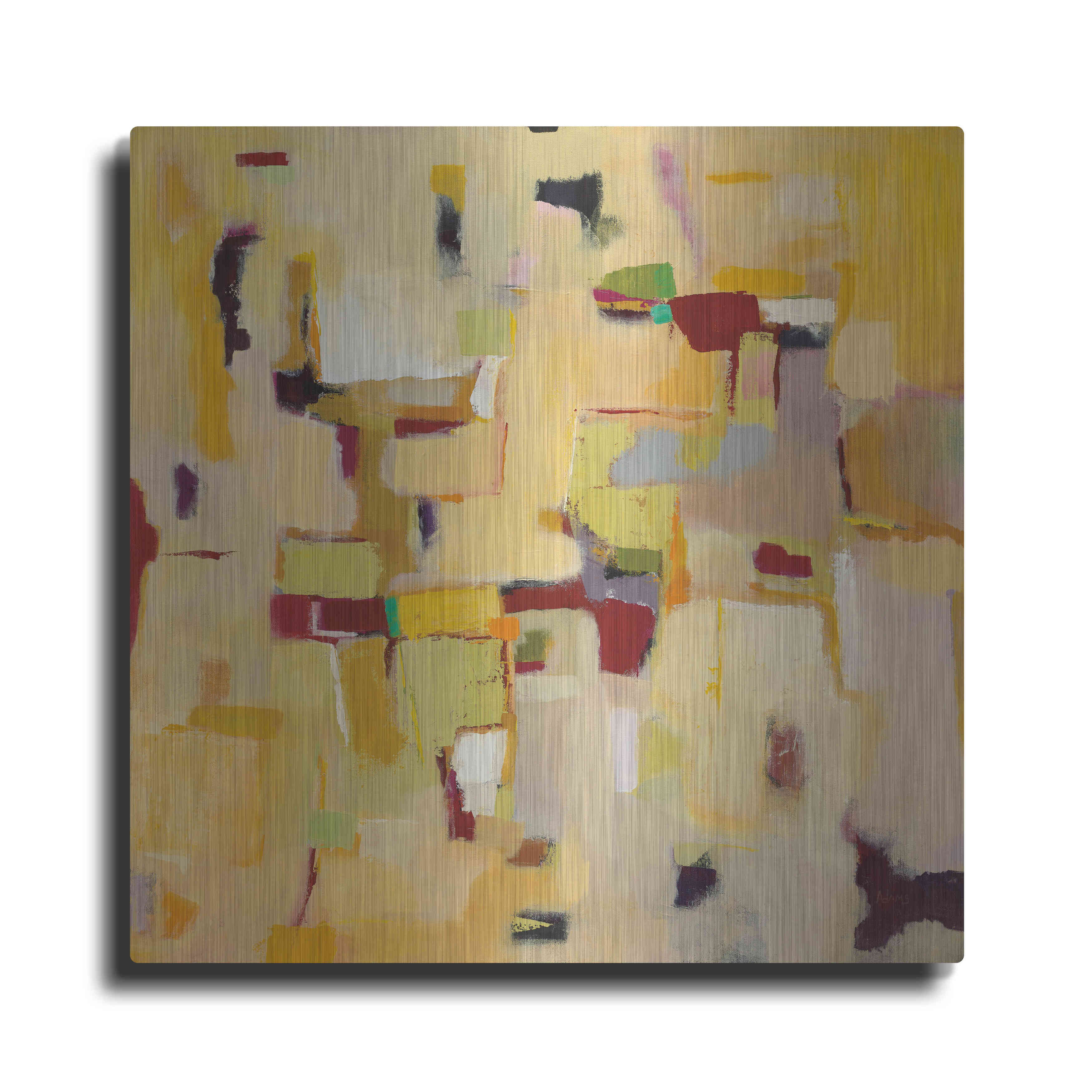 Luxe Metal Art 'Autumn Glow' by Phyllis Adams, Metal Wall Art, 24"x24 ...