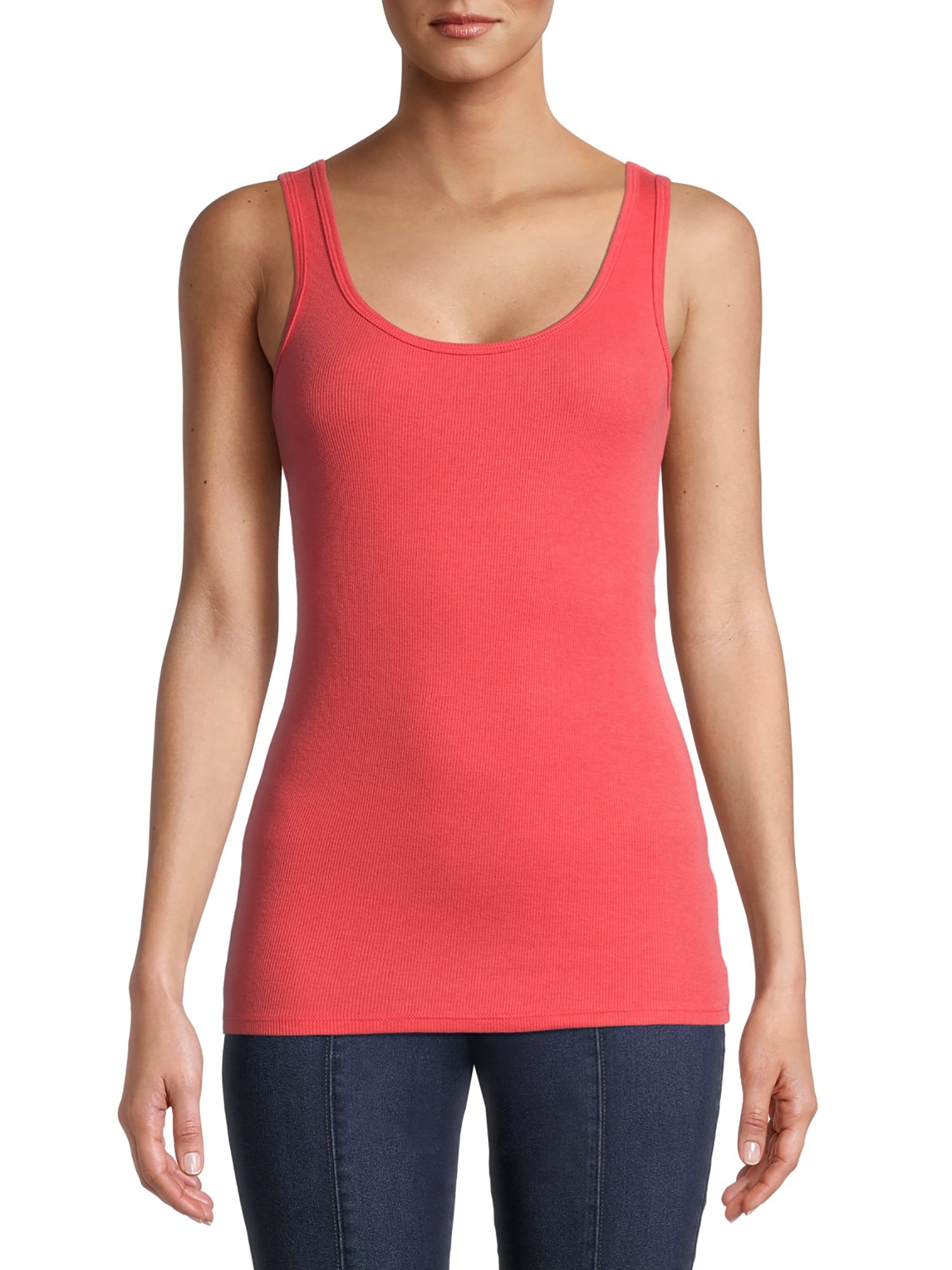 Time and Tru Women's Rib Tank Top - Walmart.com