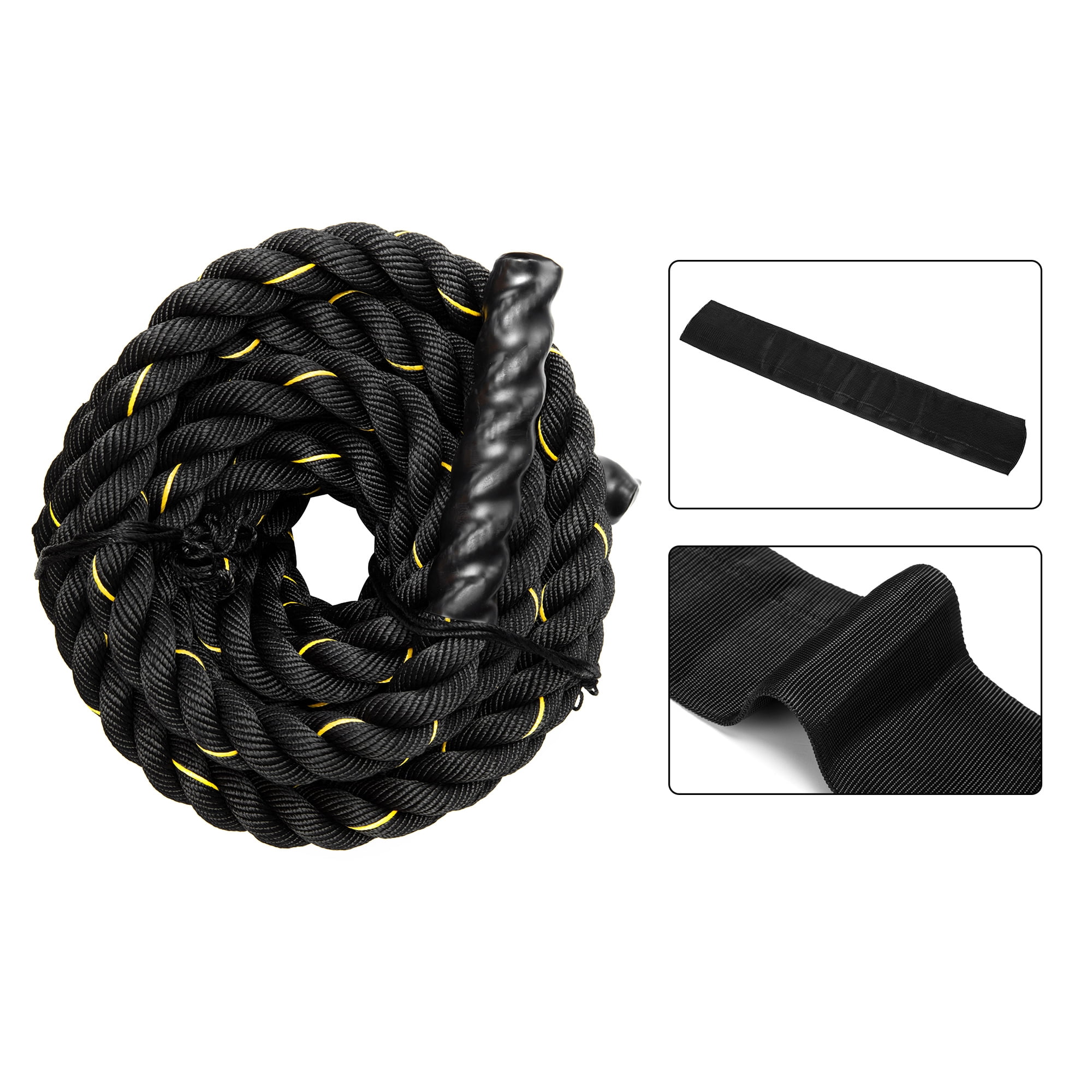 Battle Rope 1.5 Inch Heavy Battle Exercise Training Rope 50ft Length ...